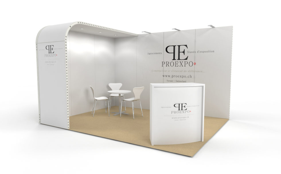 Location de stands d’exposition personnalisables 12m2 | Proexpo Genève ...